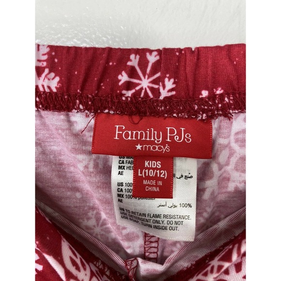 Family PJs Macys | Pajamas | 2 Set Kids Snowflakes Pajama Pants S67 12 ...